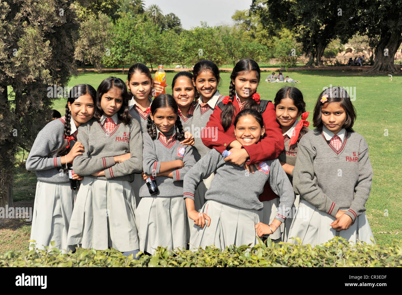 Delhi school girl hi-res stock photography and images - Alamy