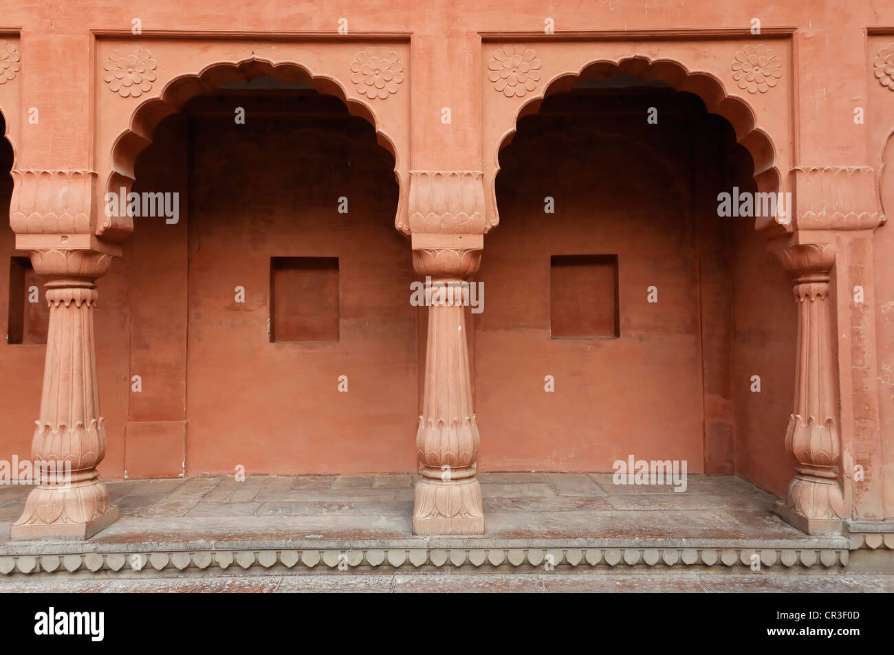 Detail, town palace in the fort of Jaisalmer, Rajasthan, India, Asia ...