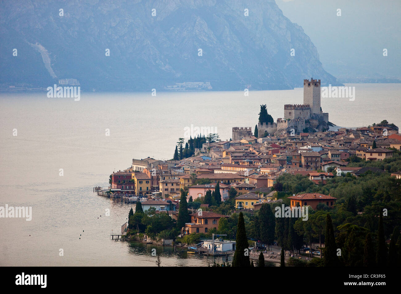 Italy, Veneto, Lake Garda, Malcesine Stock Photo - Alamy