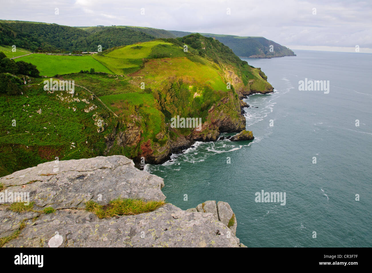 In a gorge 700 feet 210 m below lynton hi-res stock photography and ...