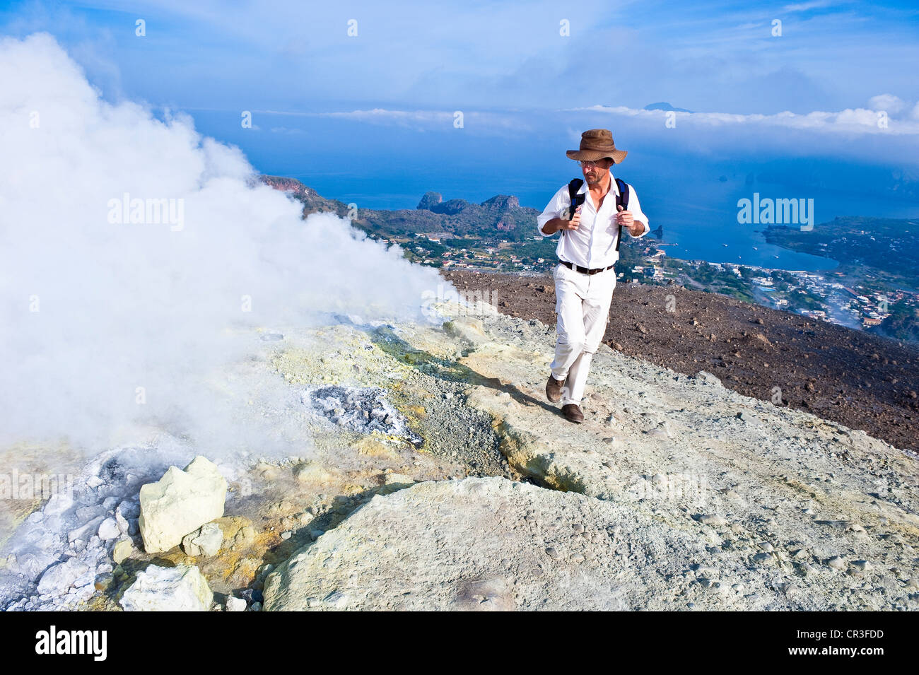 Italy, Sicily, Aeolian Islands, UNESCO World Heritage, Vulcano Island ...