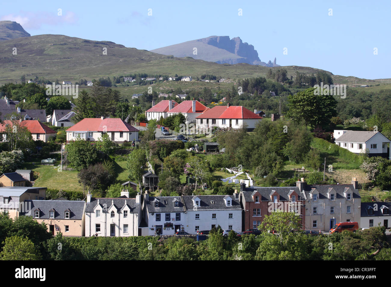 Portree and Old Man of Storr Trotternish Isle of Skye Scotland June ...