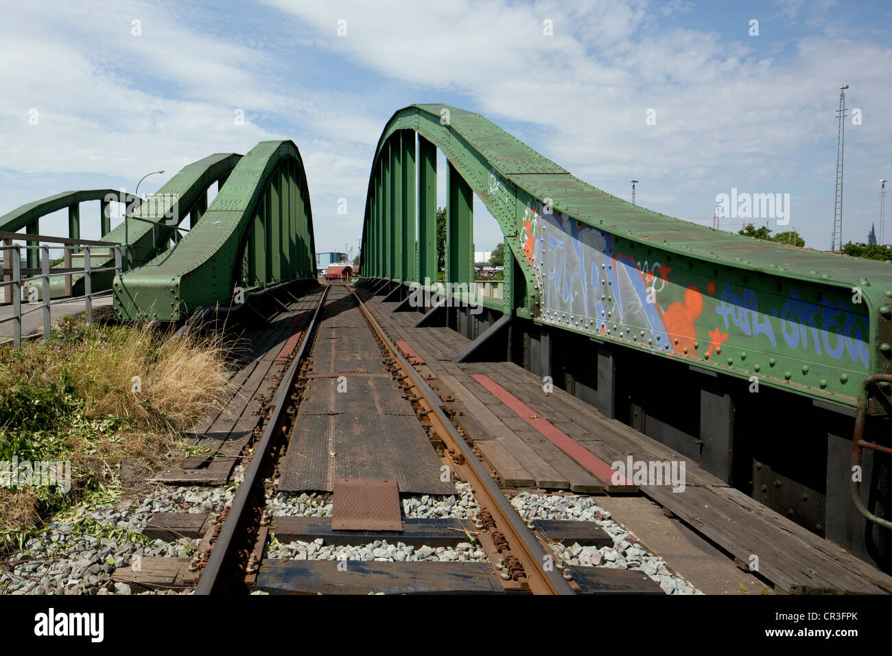 Veddel Canal Bridge, Hamburg, Germany, Europe Stock Photo - Alamy