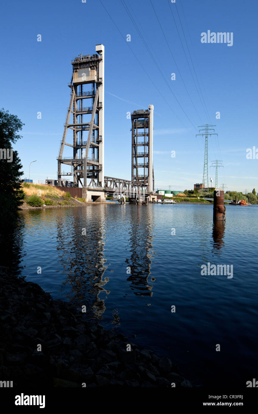 Rethe Lift Bridge, Hamburg, Germany, Europe Stock Photo - Alamy