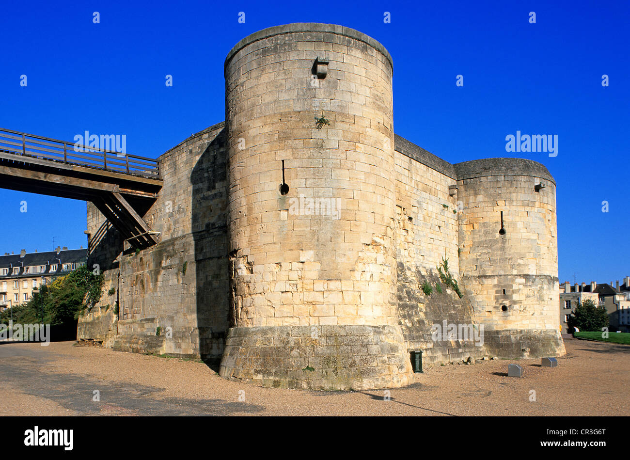 France, Calvados, Caen, castle and barbican Stock Photo - Alamy