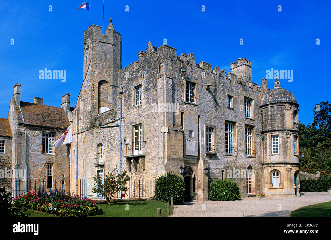 France, Calvados, Creully, the castle Stock Photo - Alamy