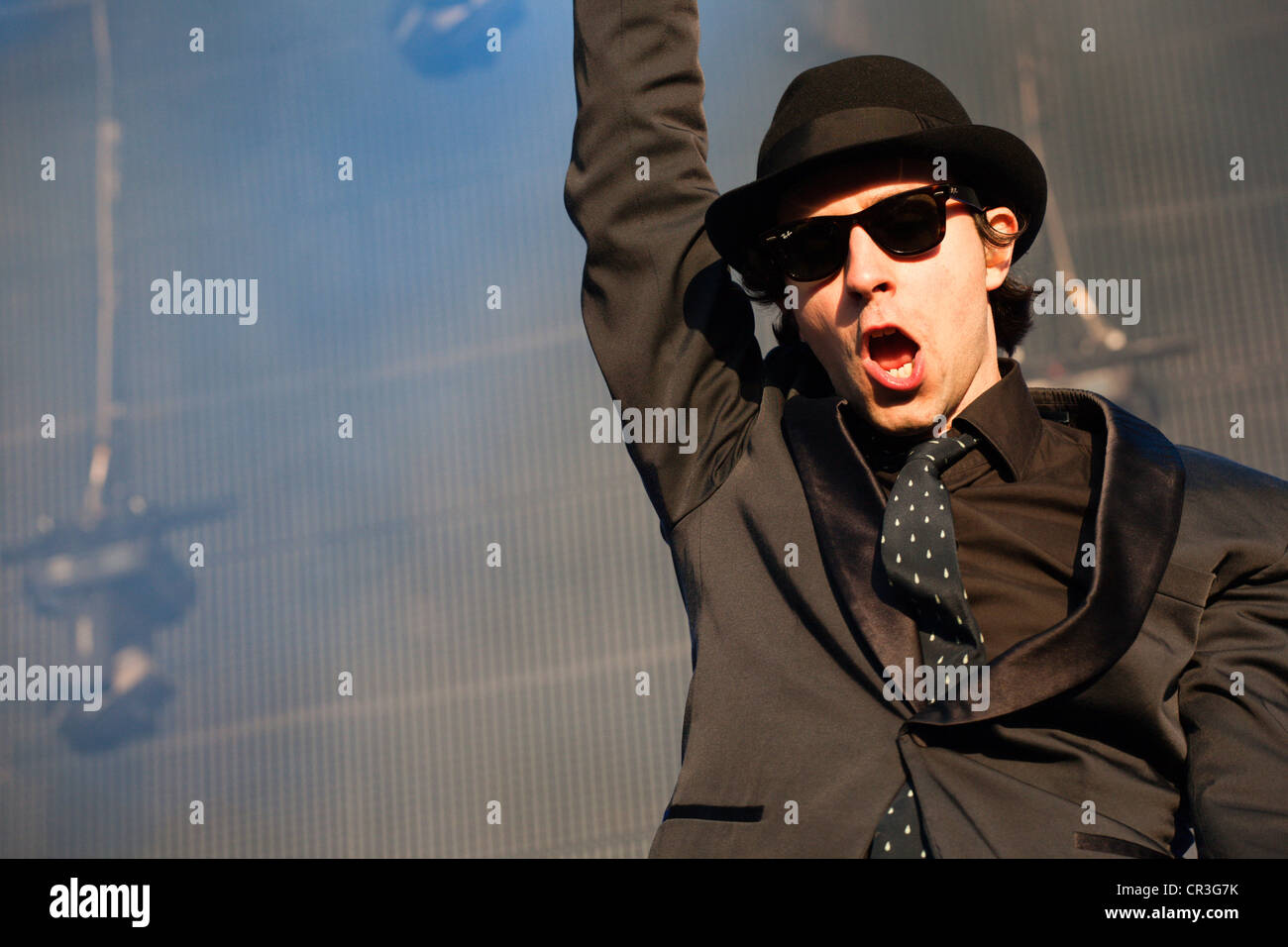 Singer Paul Smith with Maximo Park at Evolution Festival 2012 at ...