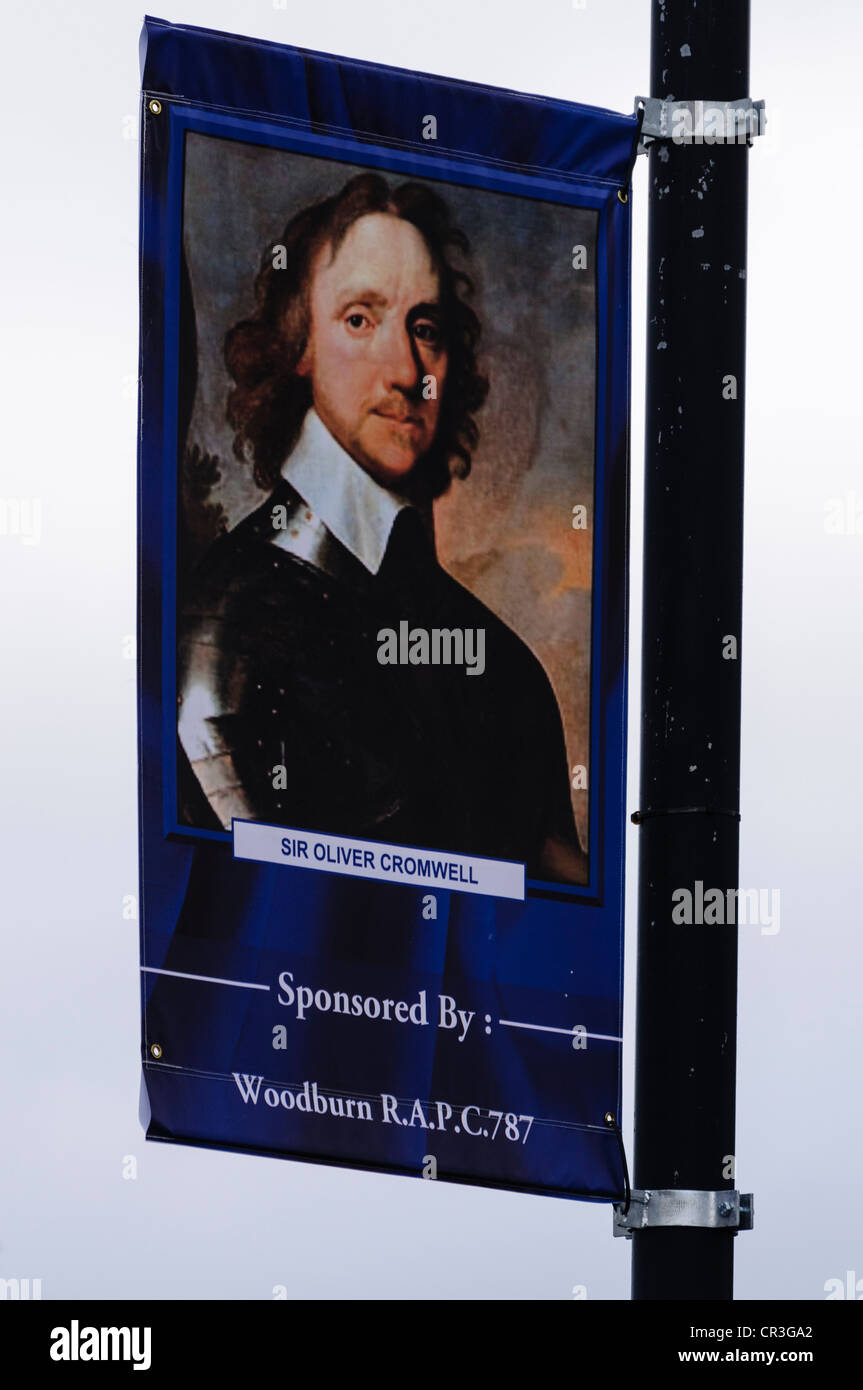 Orange Order banner commemorating Oliver Cromwell Stock Photo - Alamy