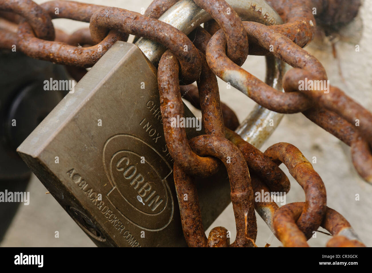 Heavy padlock hi-res stock photography and images - Alamy