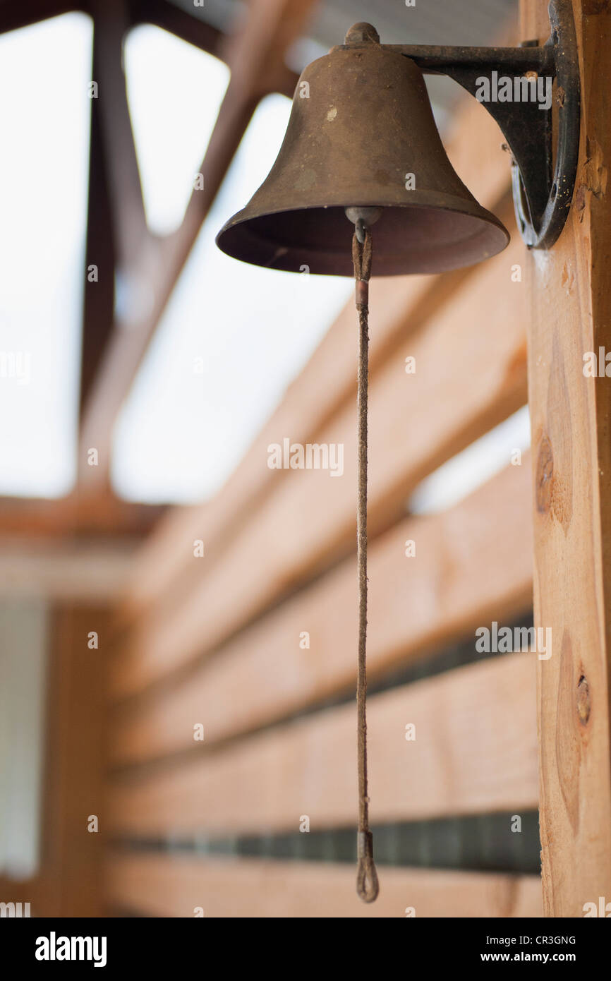 Dusty Barn Bell Stock Photo - Alamy