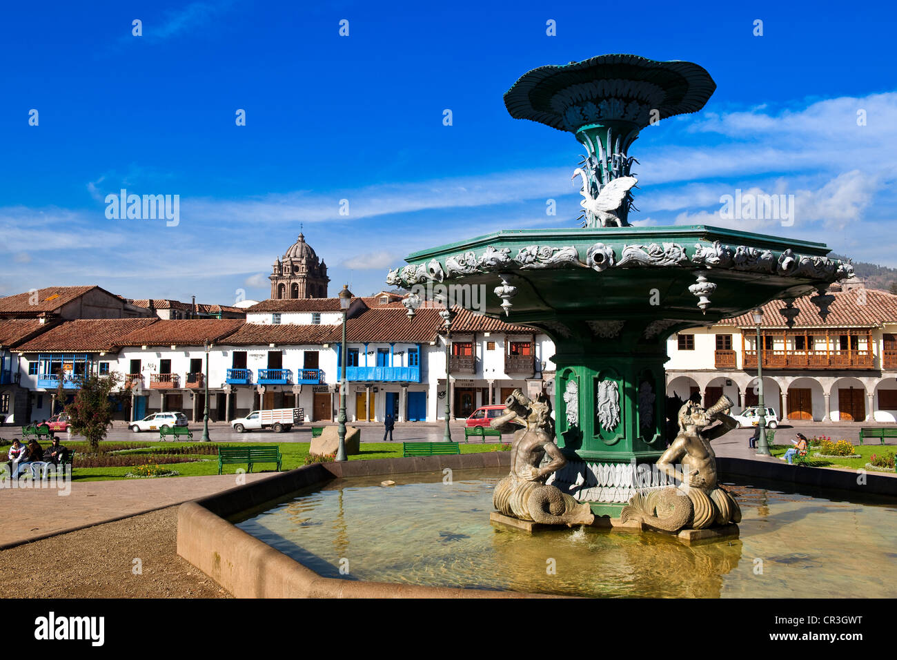 Peru, Cuzco Province, Cuzco, city UNESCO World Heritage, the arches of ...