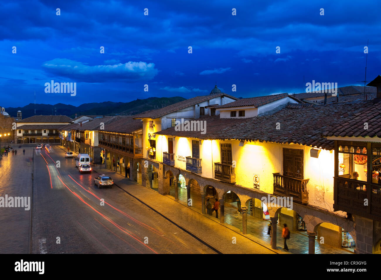 Peru, Cuzco Province, Cuzco, city UNESCO World Heritage, the arches of ...