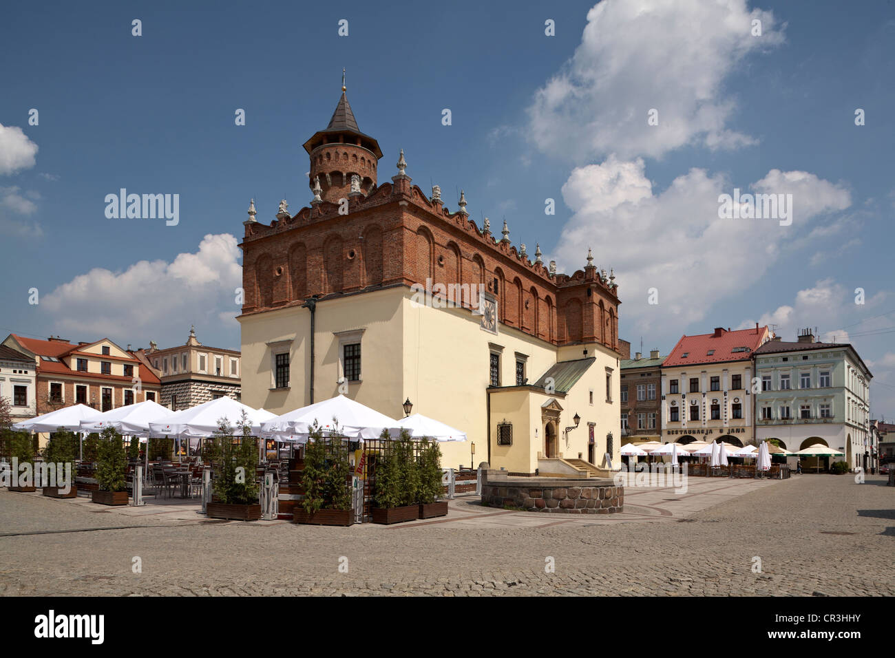 Eastern Europe Poland Tarnow Rynek Main Square 15th-century Town Hall ...