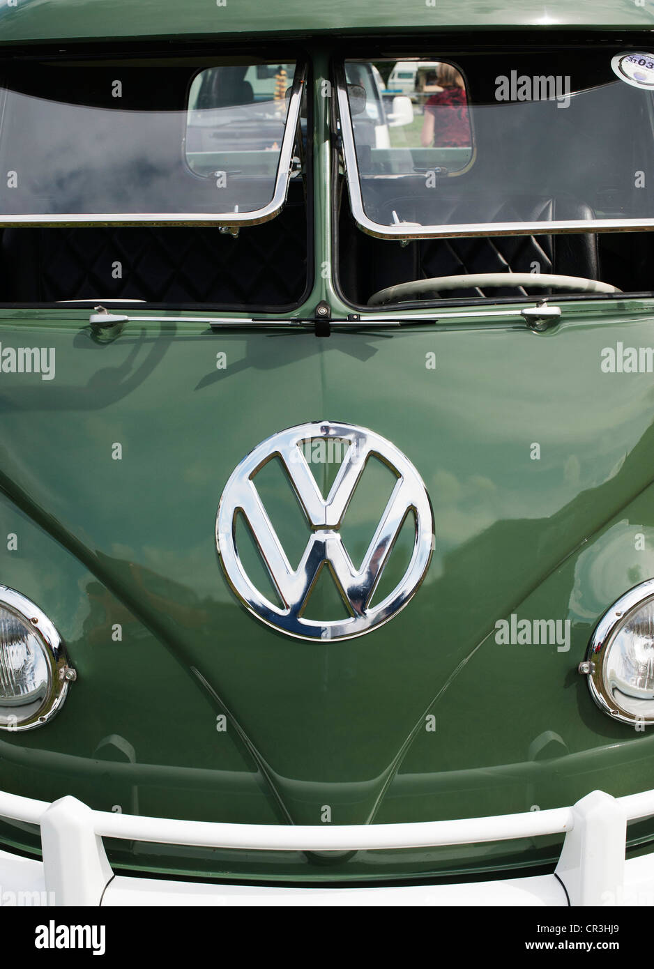 VW Volkswagen camper van, split screen Stock Photo - Alamy