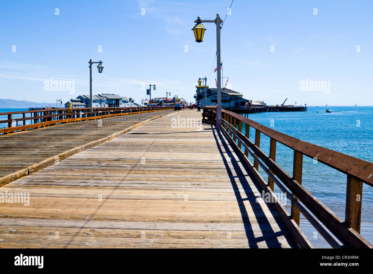 Stearn's Wharf in "Santa Barbara" California Stock Photo - Alamy