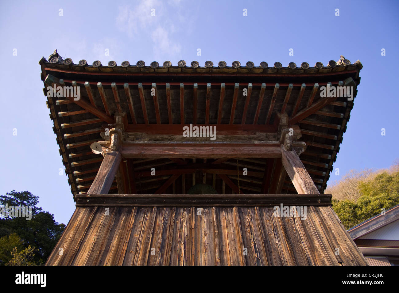 Bell tower at a Japanese temple Stock Photo - Alamy