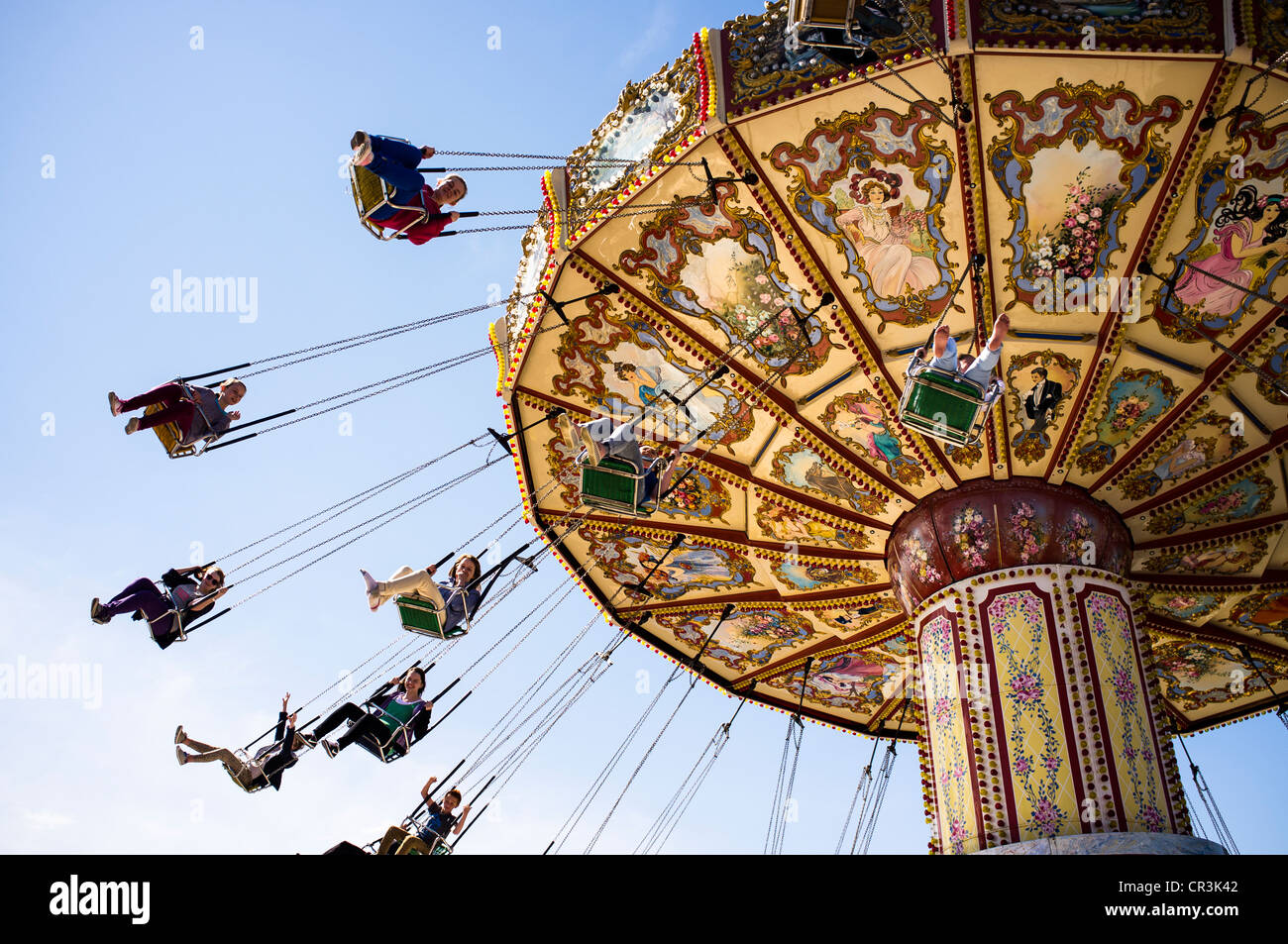 Fairground swing ride hi-res stock photography and images - Alamy