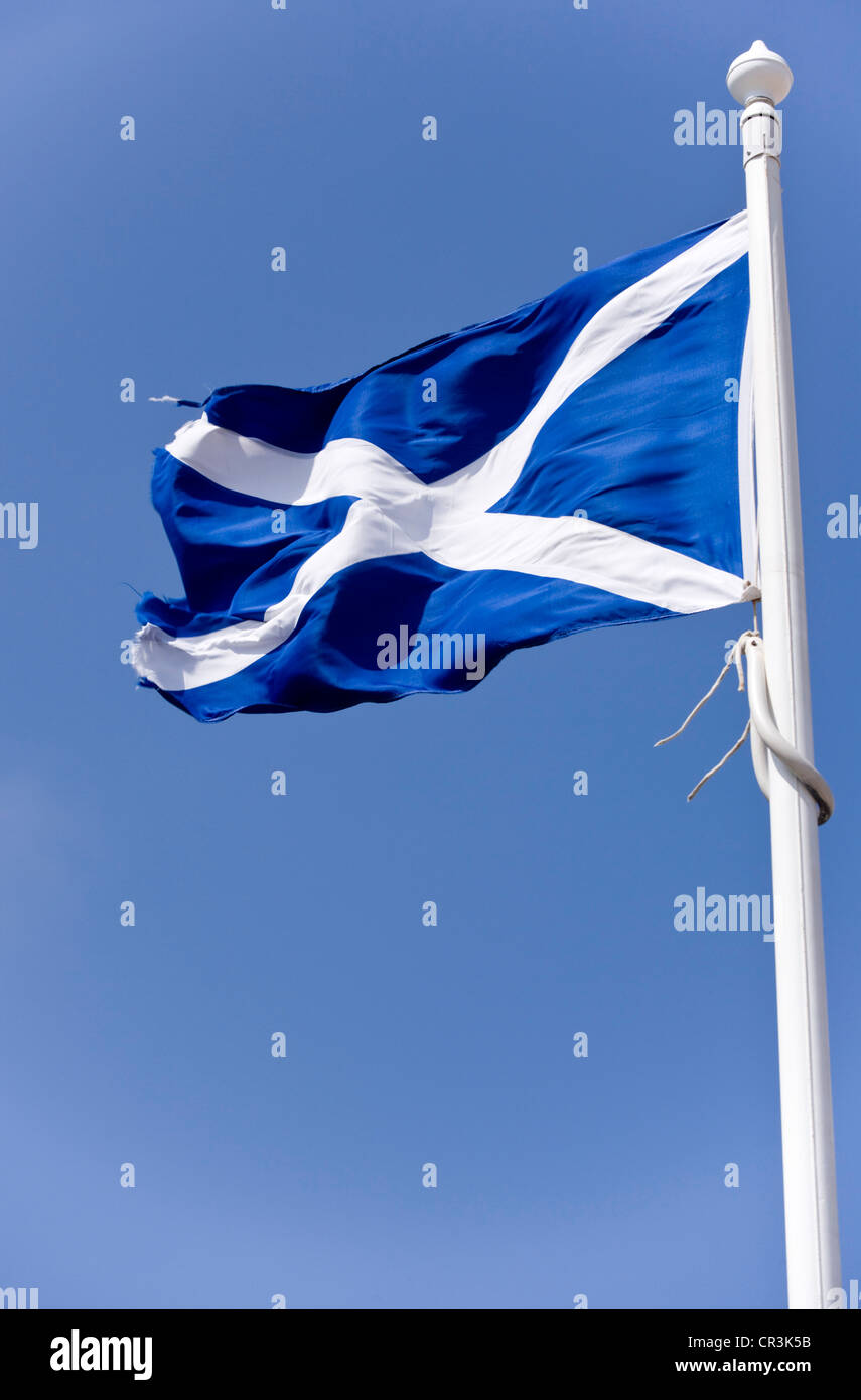 The Scottish Saltire flag Stock Photo - Alamy