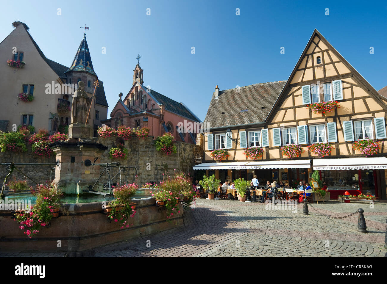 Market square in Colmar, Alsace, Vosges, France, Europe Stock Photo - Alamy