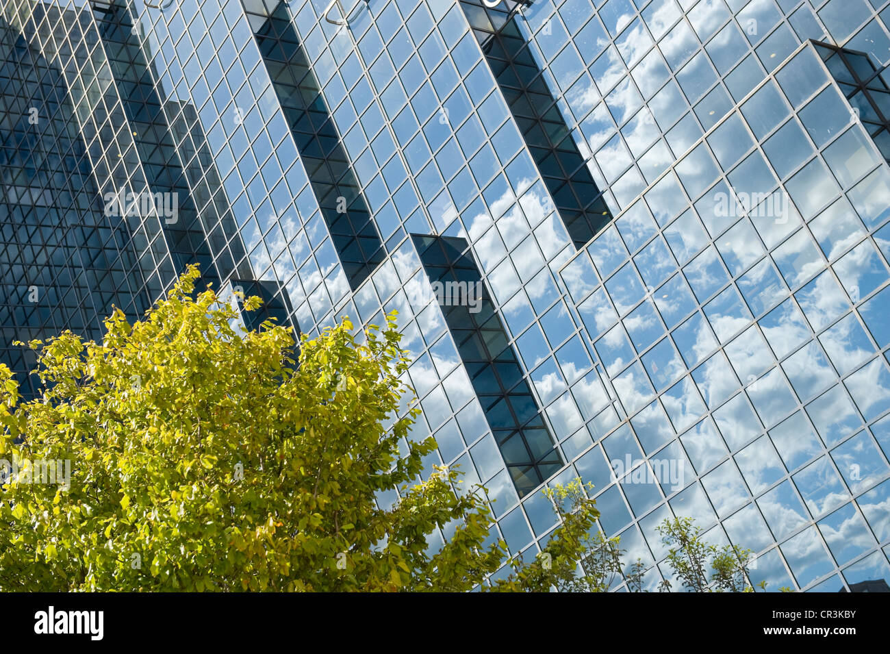 Tall shiny glass building hi-res stock photography and images - Alamy
