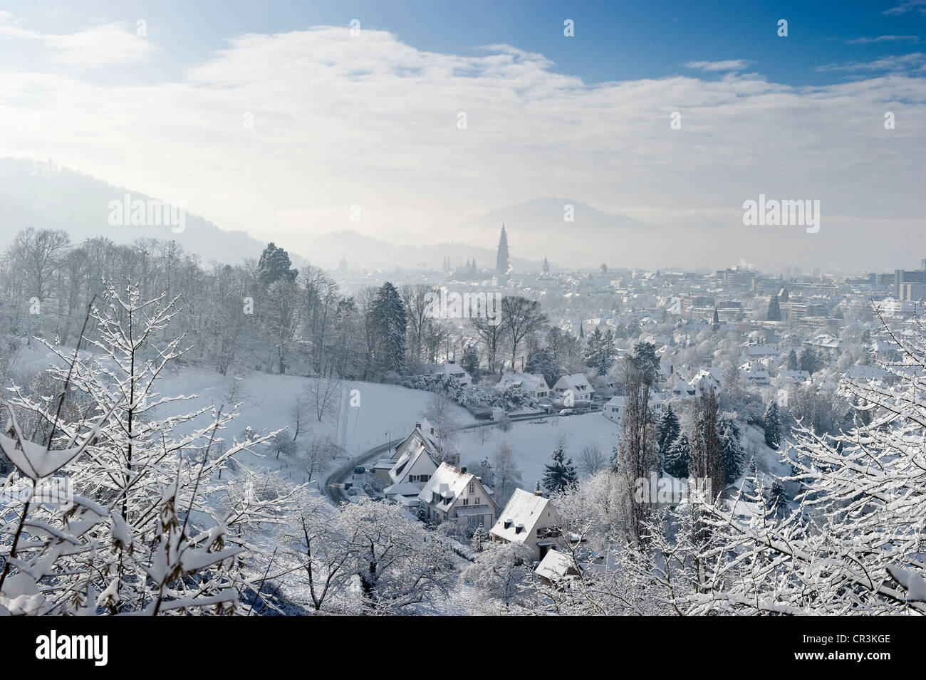 Freiburg city view or winter snow hi-res stock photography and images ...
