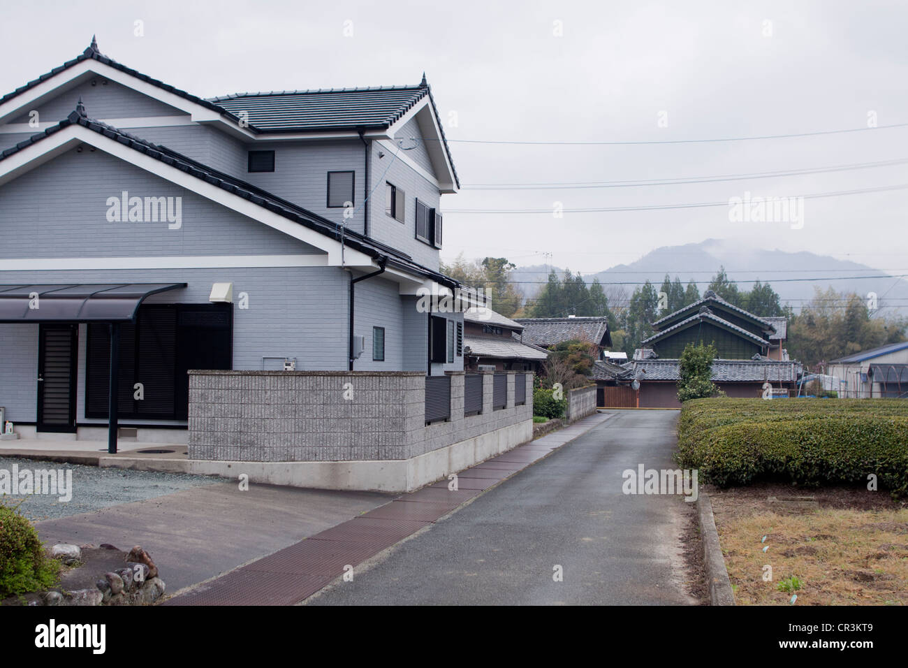 Modern prefab Japanese home Stock Photo - Alamy