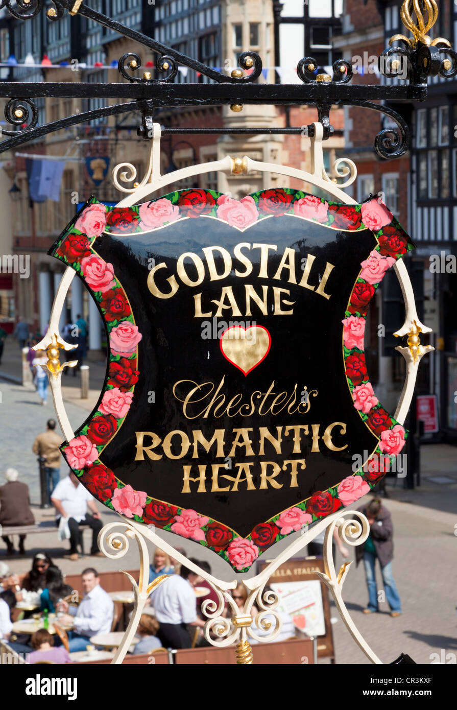 Godstall lane shopping arcade a medieval lane in Chester city centre ...