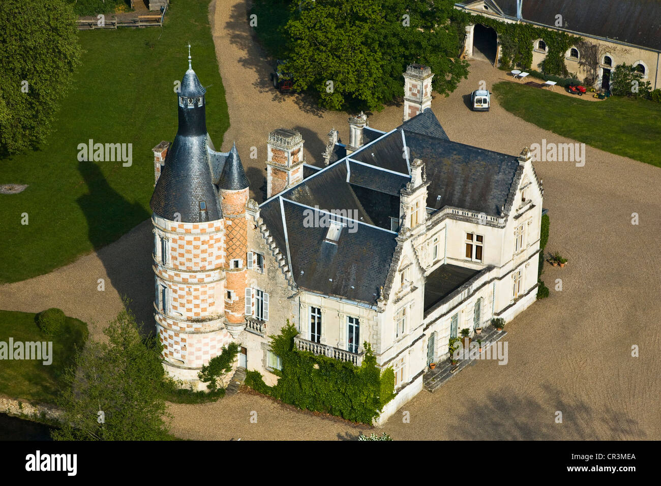 France, Eure et Loir, Romilly sur Sour, Chateau de Bouche d'Aigre ...