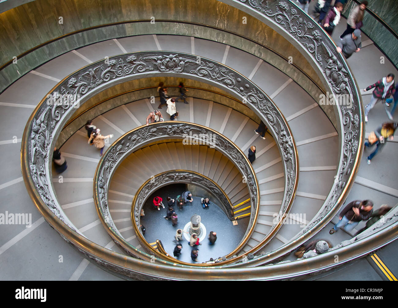 A double spiral staircase in Vatican, Italy Stock Photo - Alamy