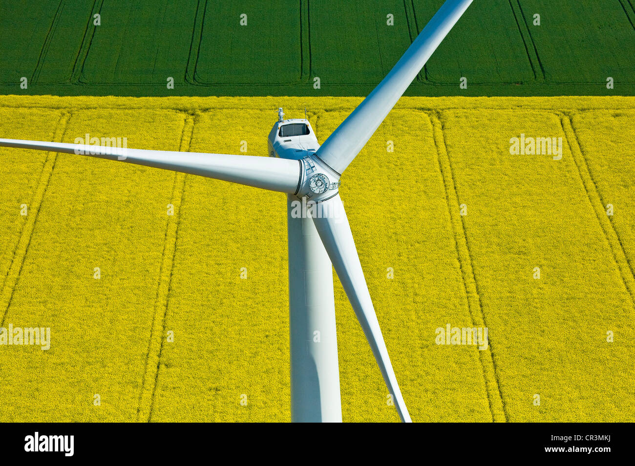 France, Loir et Cher, Moisy, wind farm (aerial view Stock Photo - Alamy