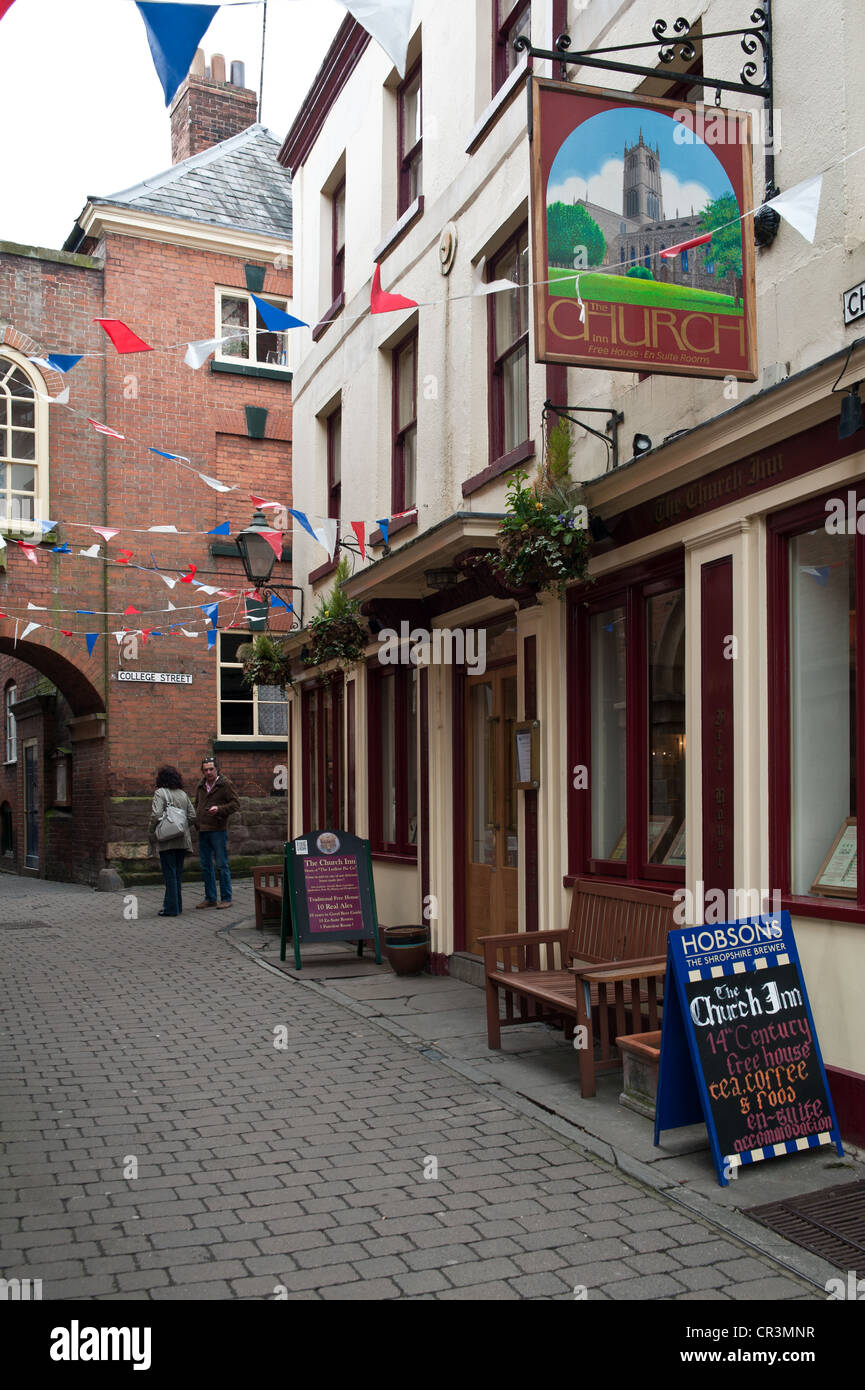 The Church Inn, Ludlow Stock Photo - Alamy