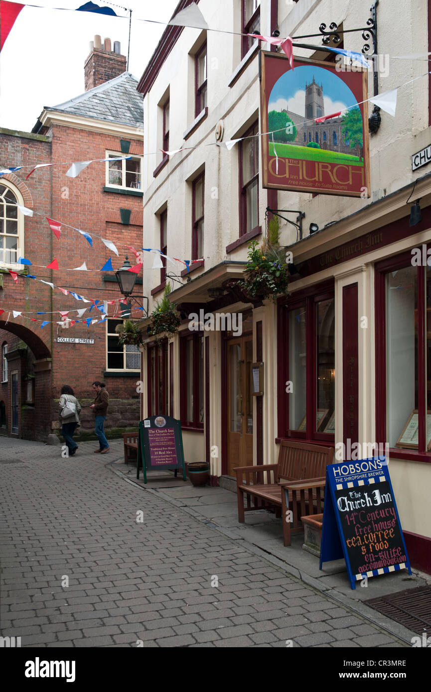 The Church Inn, Ludlow Stock Photo - Alamy