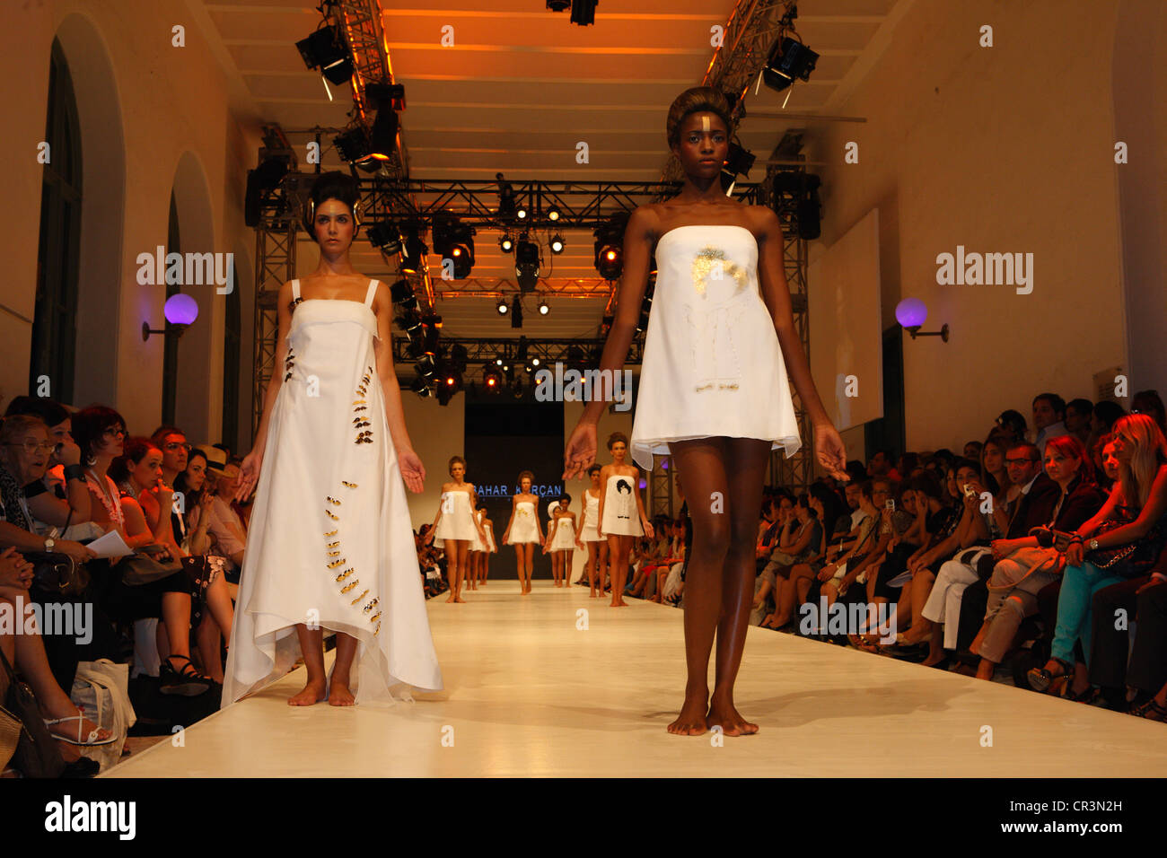 Turkey, Istanbul, model of the fashion designer Arzu Kaprol's ...