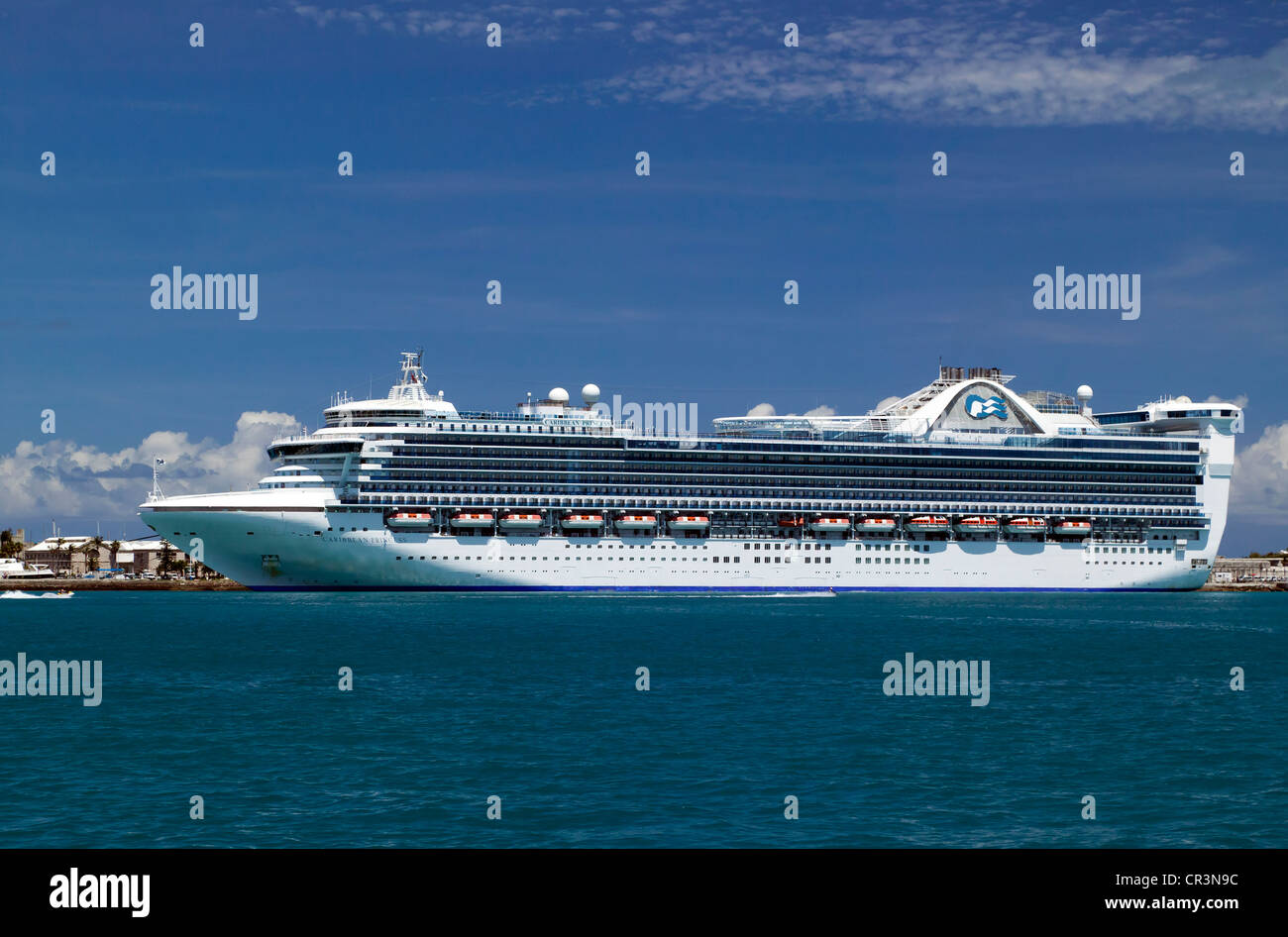 Cruise ships Caribbean Princess moored at the Cruiuse Ship Terminal ...