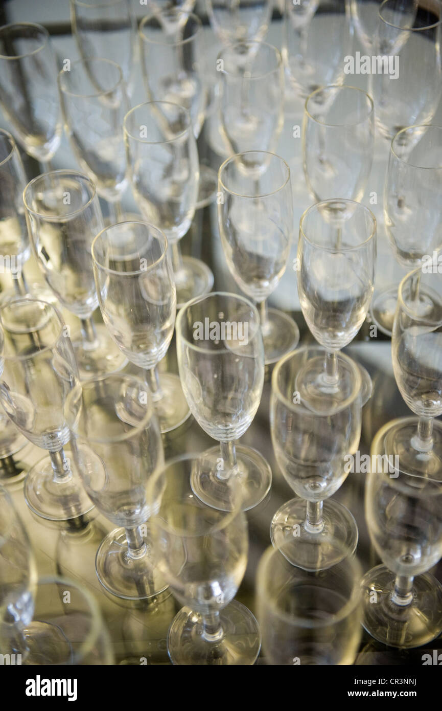 Glasses from above Stock Photo - Alamy