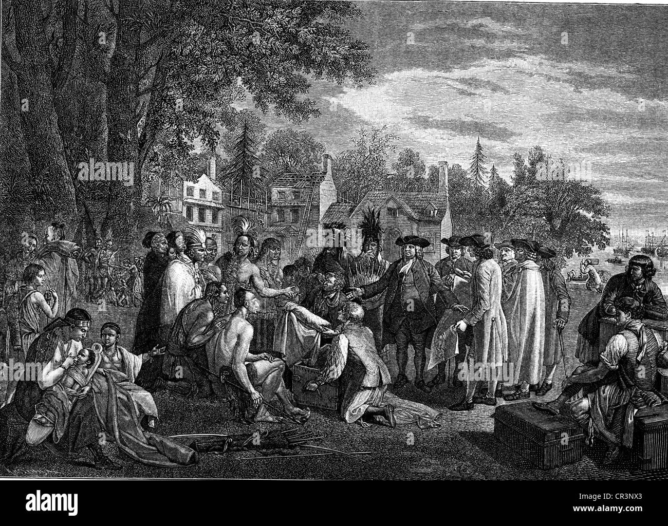 Painting by benjamin west Black and White Stock Photos & Images - Alamy