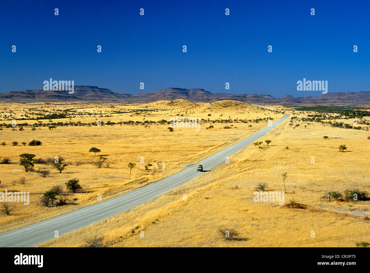 Namibia, Kunene Region, Kaokoland, 4x4 on the tracks of Marienfluss ...