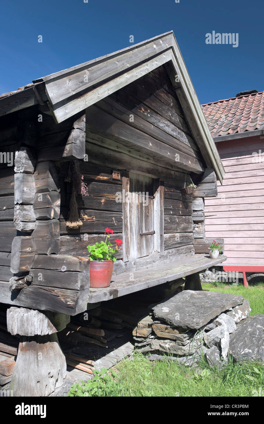 Norway timber buildings timber building wooden house hi-res stock ...