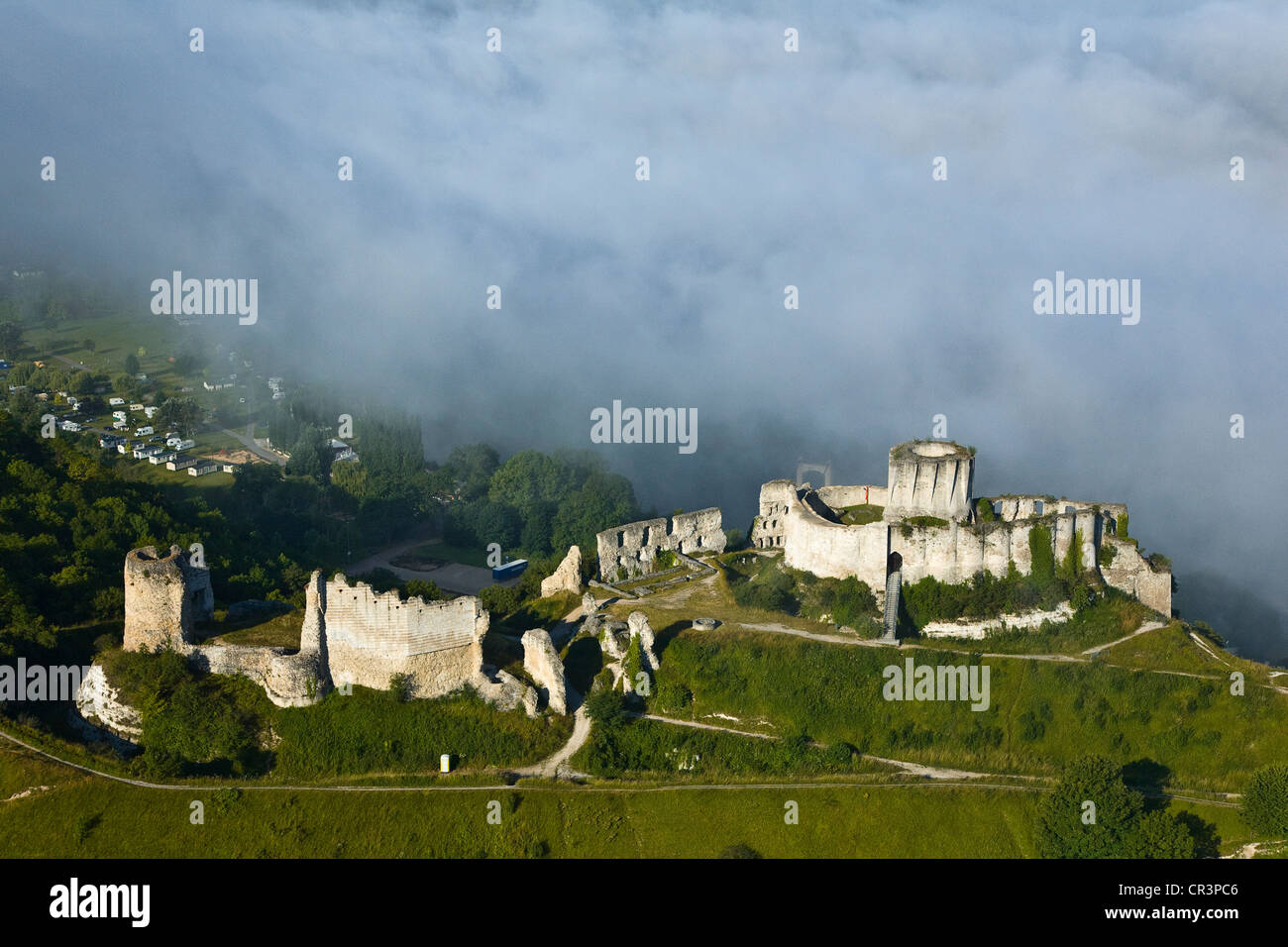 Chateau gaillard castle at les andelys hi-res stock photography and images - Alamy