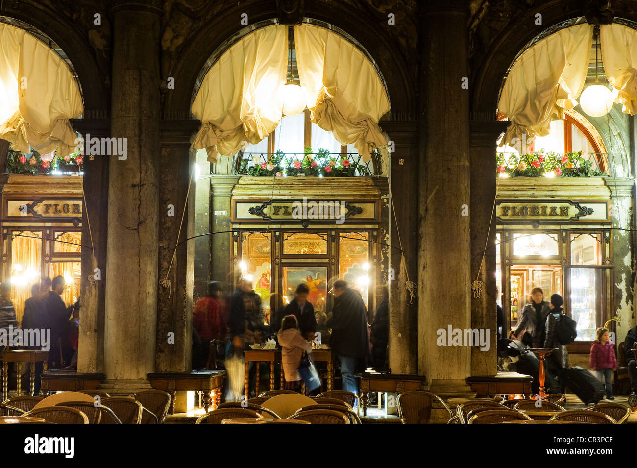 Caffè Florian coffee house on St Mark's Square, Piazza San Marco square ...
