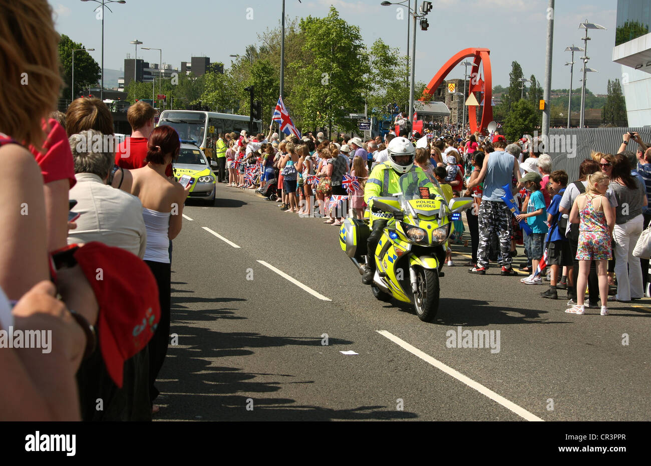 Olympic relay vehicles hi-res stock photography and images - Alamy