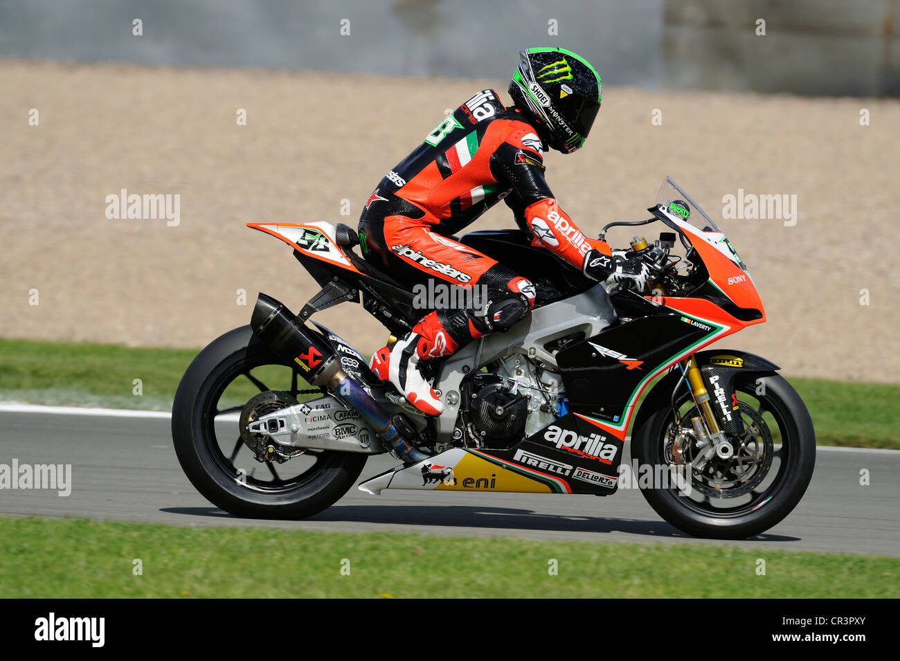 eugene laverty on the aprilia, WSBK 2012 Stock Photo - Alamy