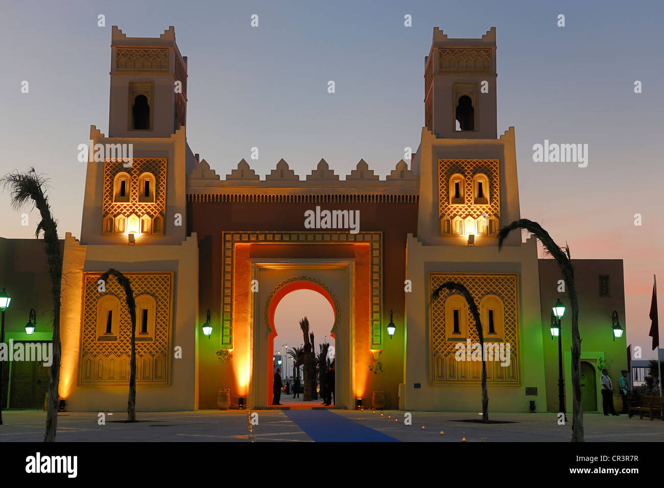 Morocco, Oriental Region, Mediterrania Saidia Seaside Resort, gate of ...