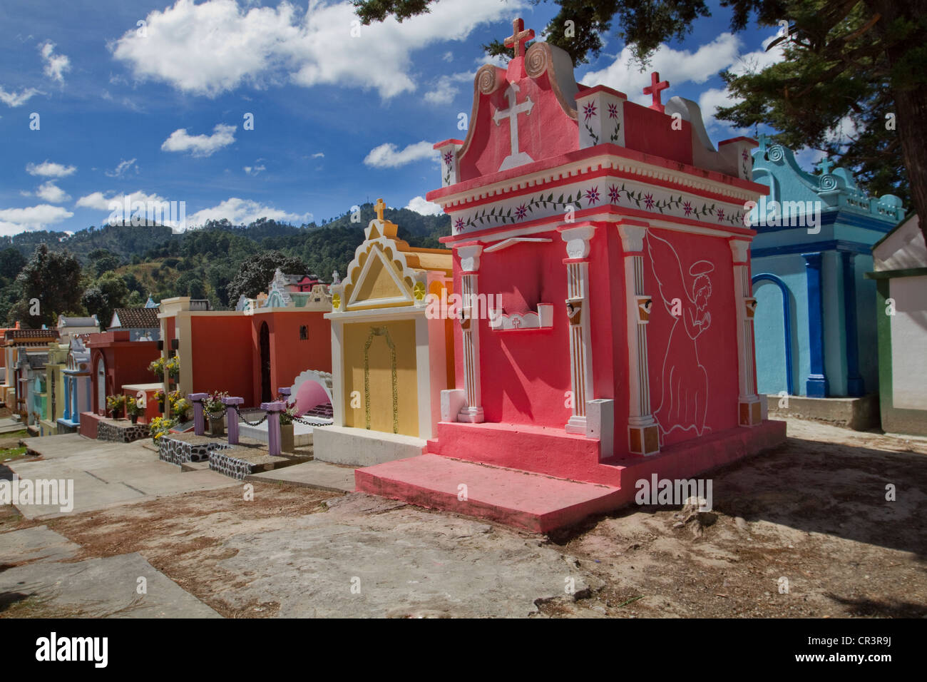 Chichicastenango guatemala colourful cemetery hi-res stock photography ...