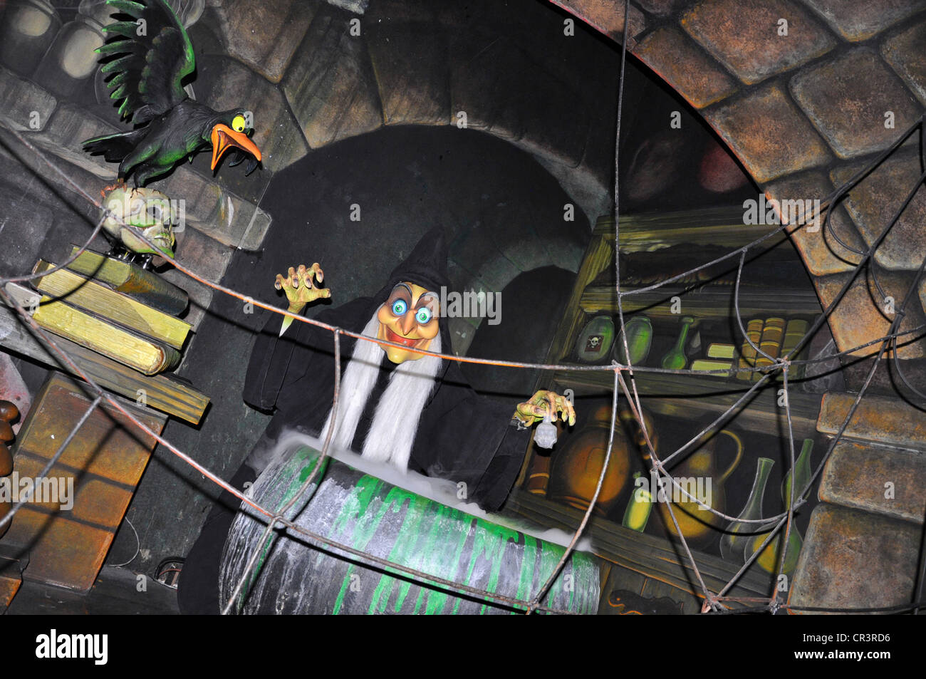 Scary Witch and Cauldron taunt in the Snow White Scary Adventure ...