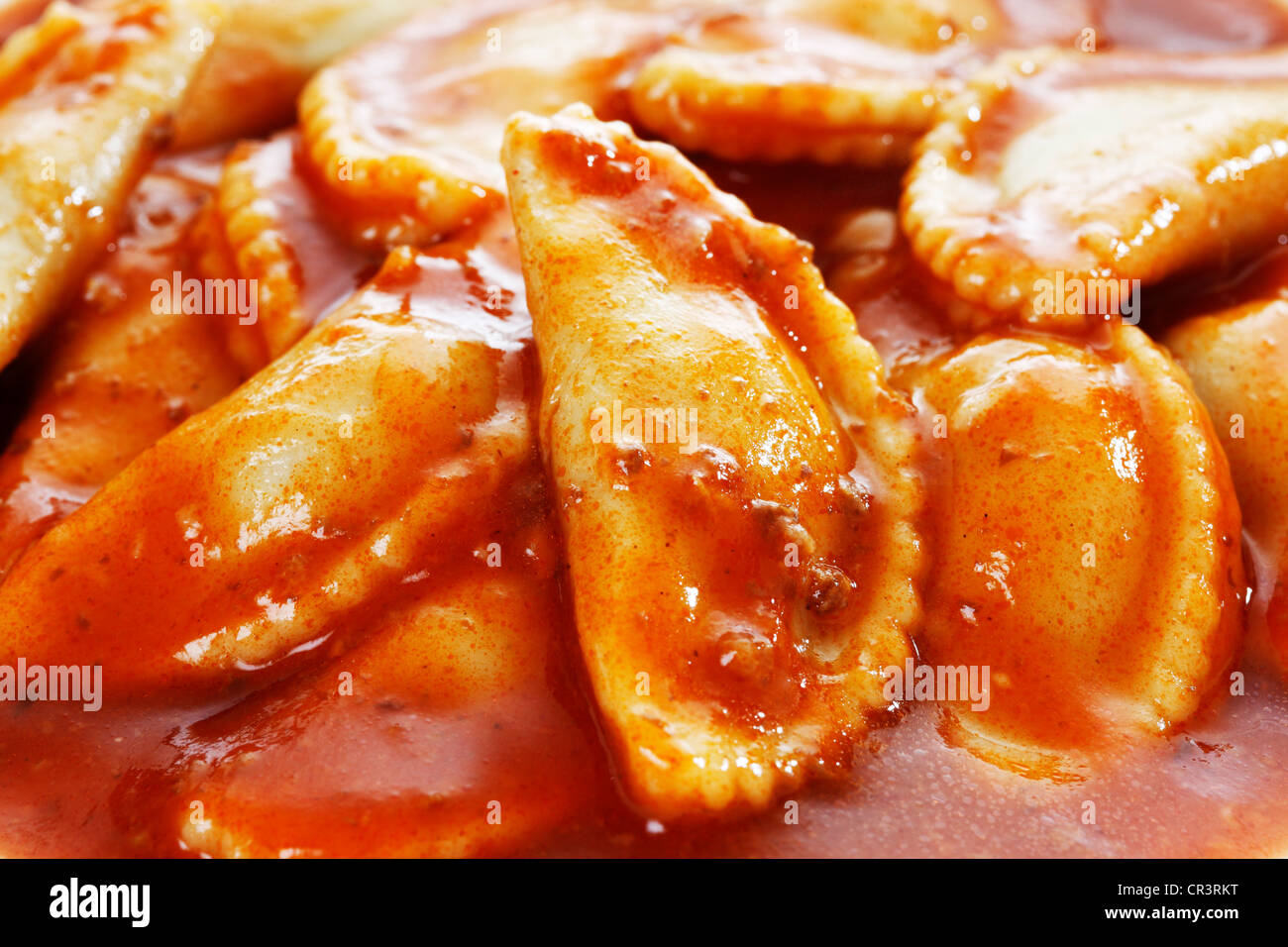 Canned ravioli, close-up Stock Photo - Alamy