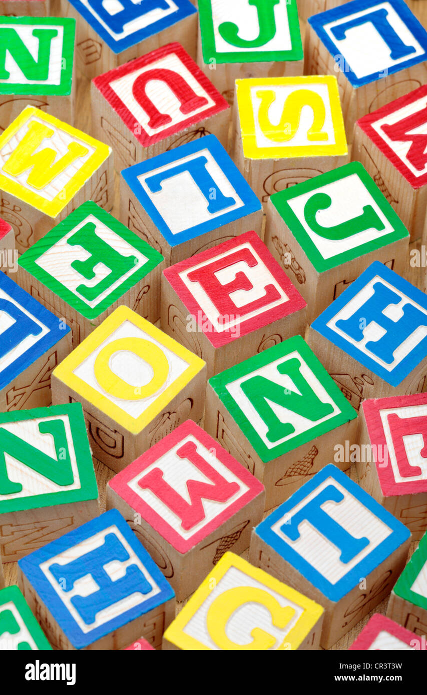 Alphabet blocks hi-res stock photography and images - Alamy
