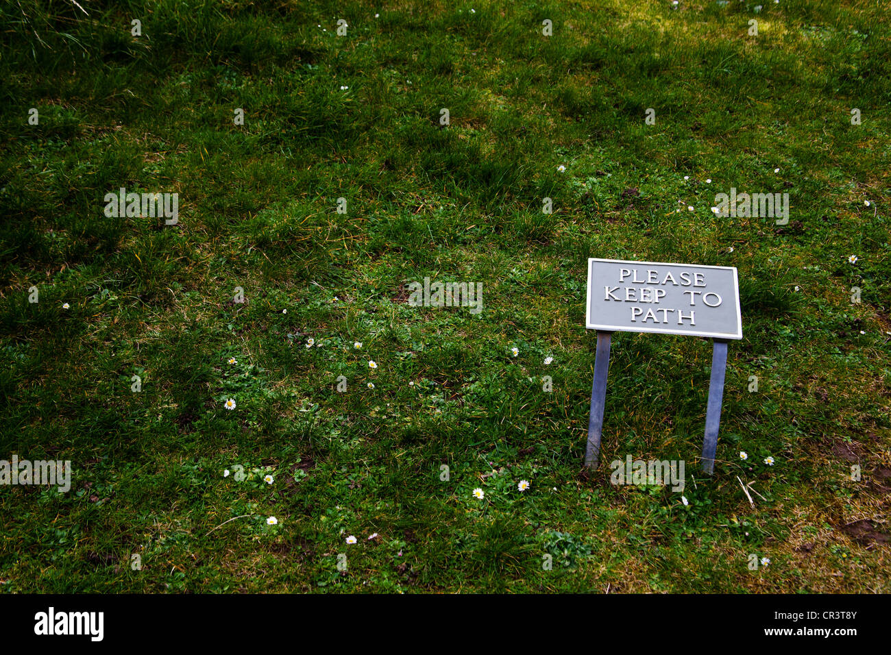 Keep to path sign hi-res stock photography and images - Alamy