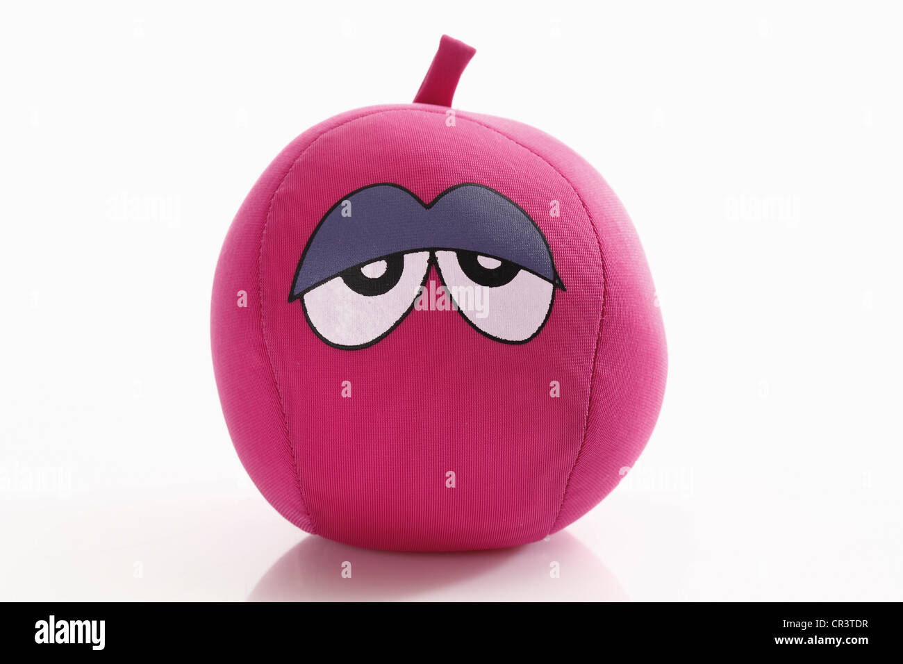 Mauve ball with a sad face Stock Photo - Alamy