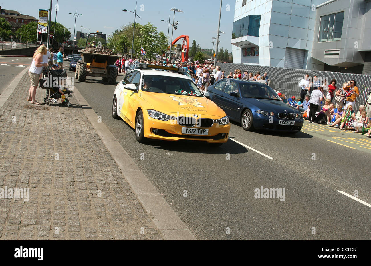 Olympic relay vehicles hi-res stock photography and images - Alamy